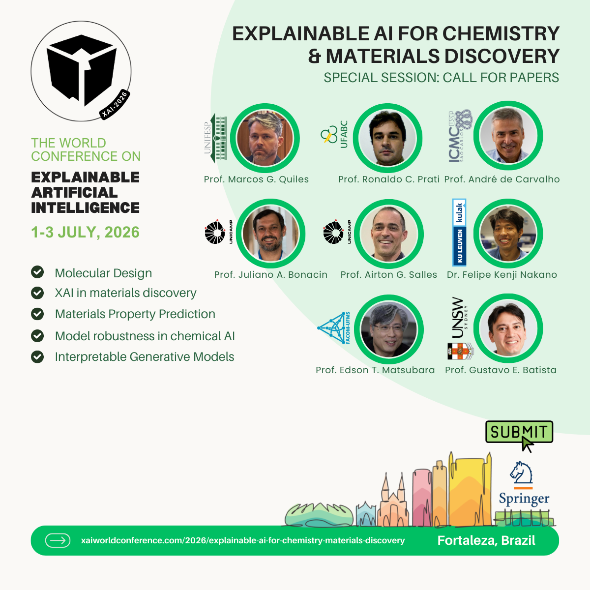 Explainable AI for Chemistry & Materials Discovery